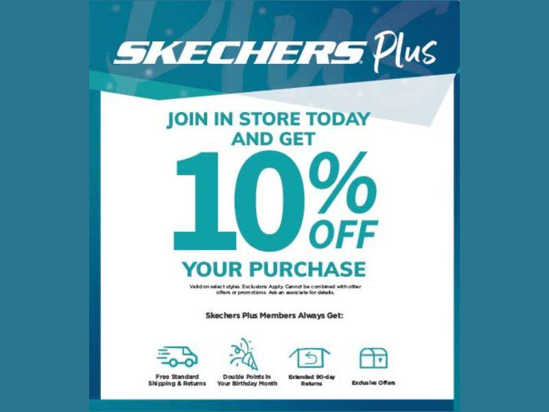 Join Skechers Plus and get 10% Off Your Purchase!